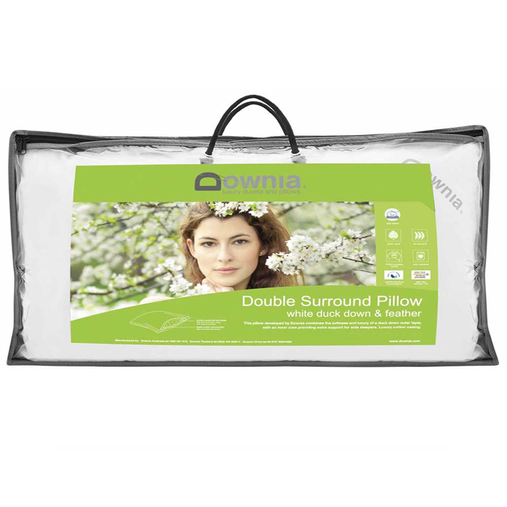 Double Surround Collection Down & Feather Pillow Downia | King – My Linen