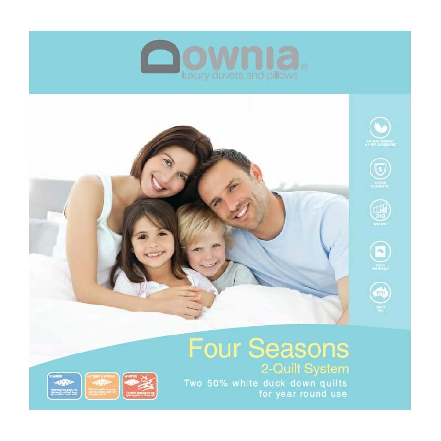 Four Seasons Collection Down & Feather Quilt Downia | Double | My Linen
