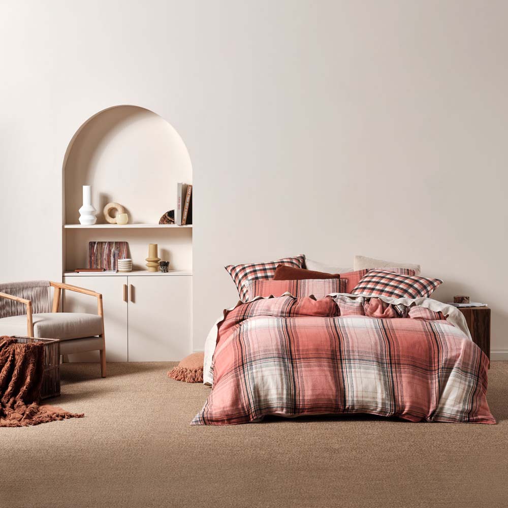 Carricklea Brandy Quilt Cover Set Linen House | King | My Linen