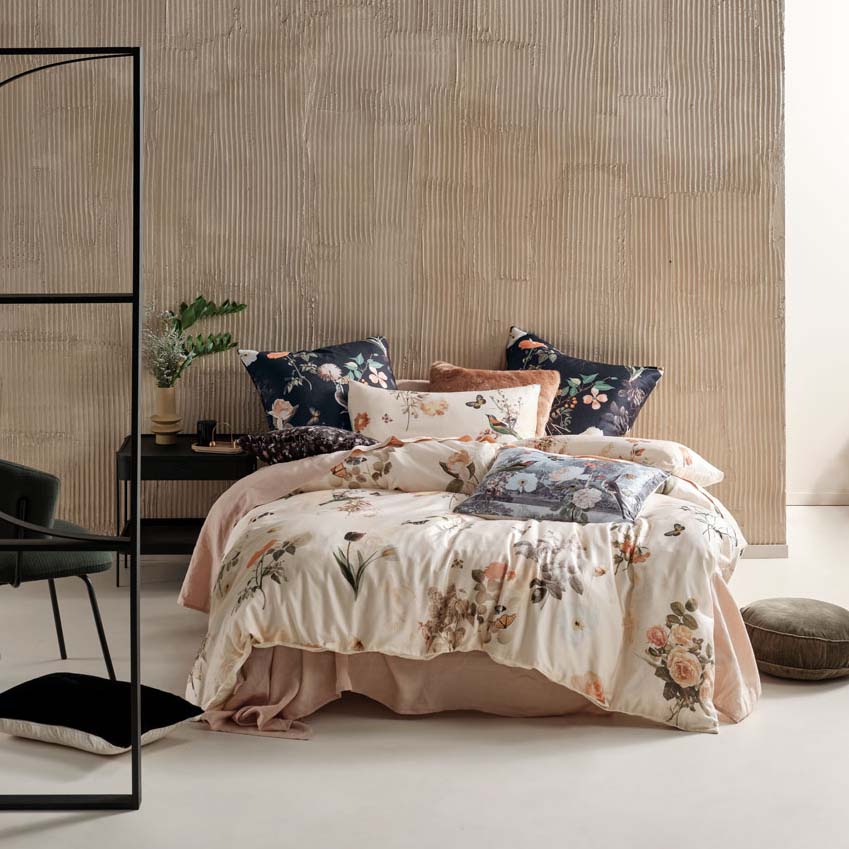 Gwyneth Peach Quilt Cover Set Linen House | Queen | My Linen