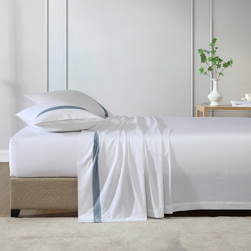 Bentley Denim Sheet Set by Private Collection | King Bed | My Linen